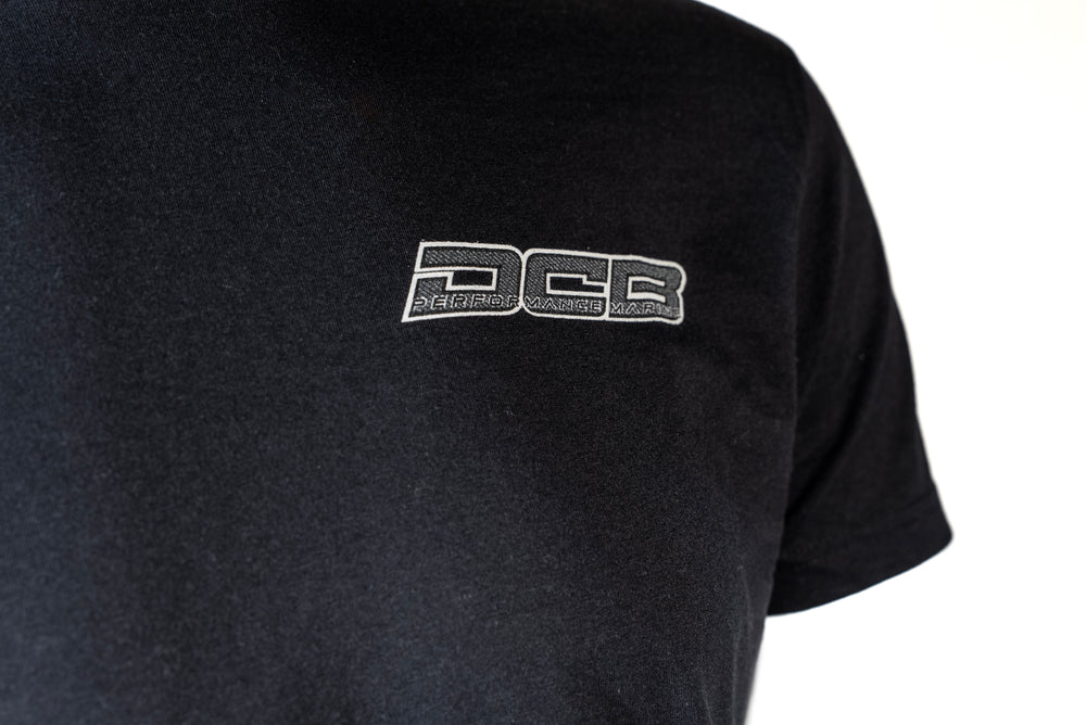 DCB CARBON FIBER LOGO/BLACK MENS T-SHIRT